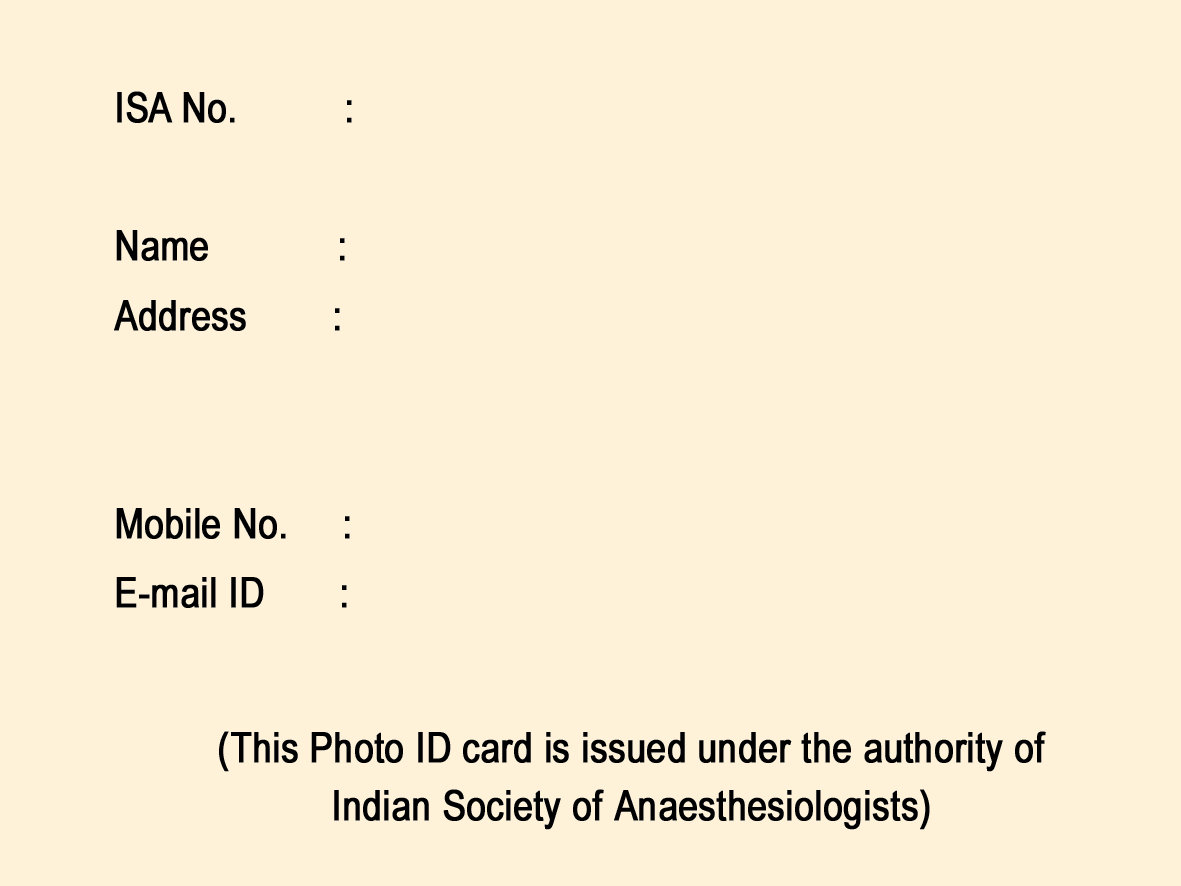 ISA,Back Side of ID Card